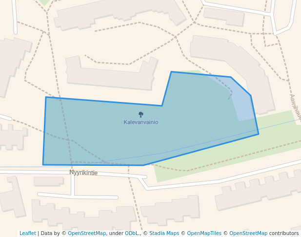 Kalevanvainio in Esbo | Map and Routes