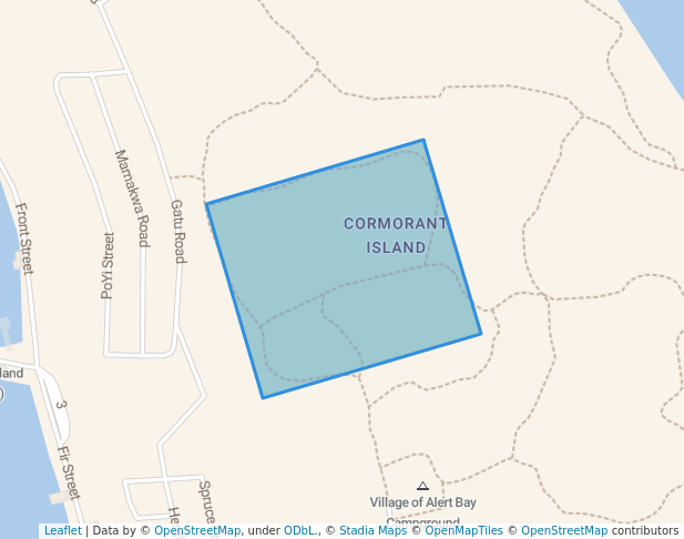 Ecological Park in Alert Bay | Map and Routes
