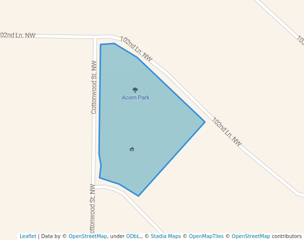 Acorn Park in Minneapolis | Map and Routes