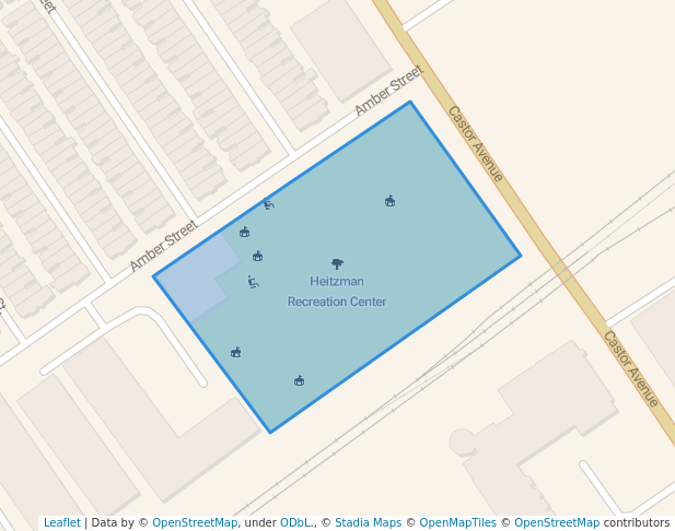 Heitzman Recreation Center in Philadelphia | Map and Routes