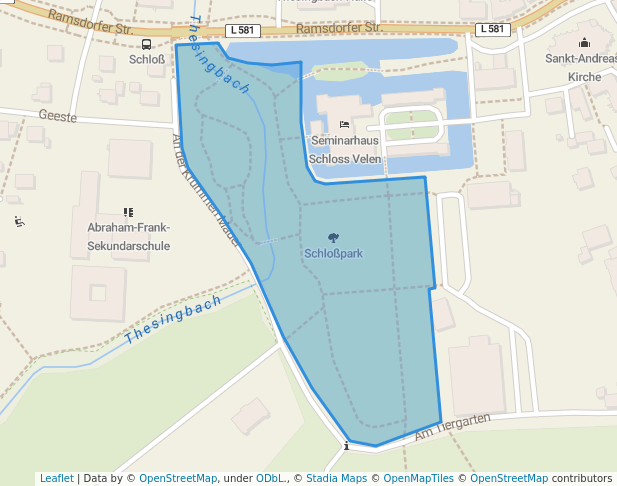 Schloßpark in Velen | Map and Routes