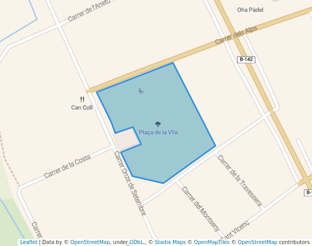 Plaça de la Vila in Polinyà | Map and Routes