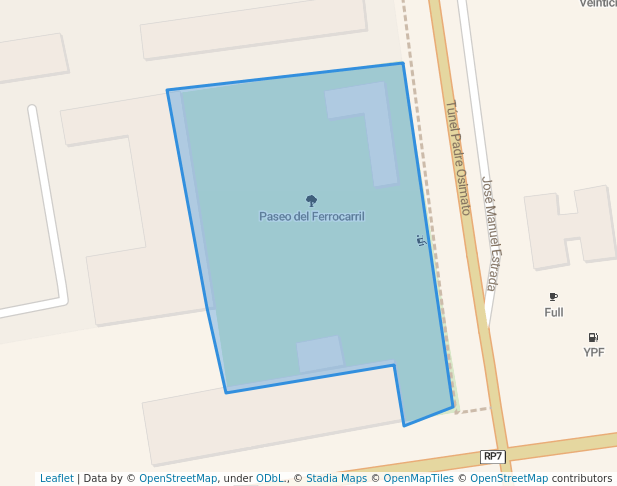 Paseo del Ferrocarril in Haedo | Map and Routes