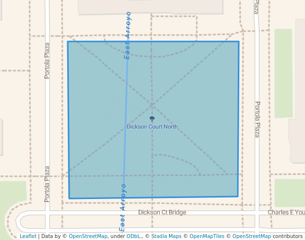 Dickson Court North in Los Angeles | Map and Routes