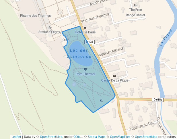 Parc Thermal in Bagnères-de-Luchon | Map and Routes