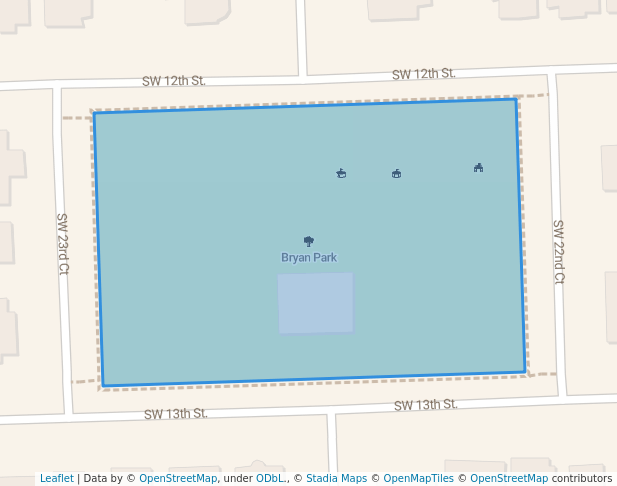 Bryan Park in Miami | Map and Routes