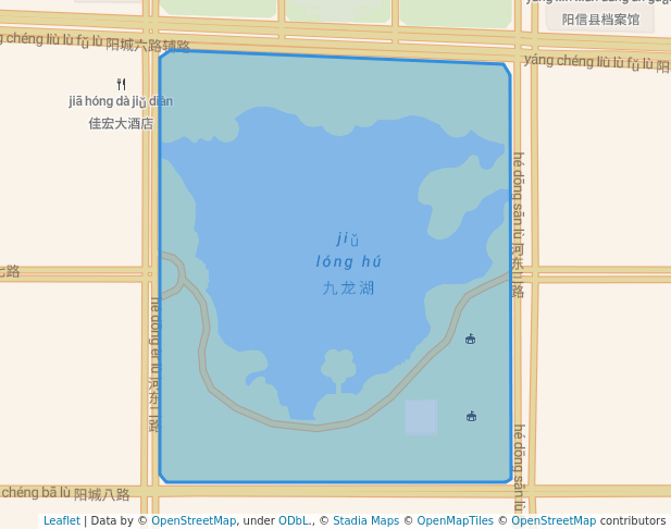 九龙湖公园 in Binzhou | Map and Routes