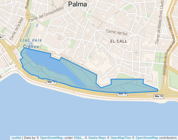 Parc de la Mar in Palma | Map and Routes