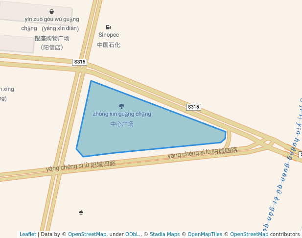 中心广场 in Binzhou | Map and Routes
