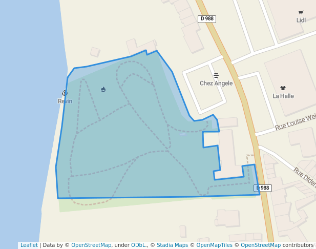 Parc municipal Rocheteau in Revin | Map and Routes