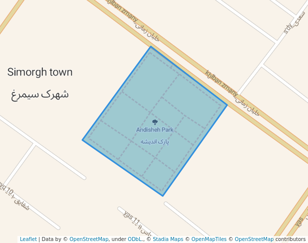 Andisheh Park in khorzuq | Map and Routes