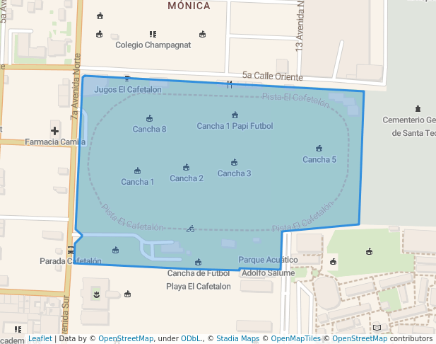 El Cafetalón in Santa Tecla | Map and Routes