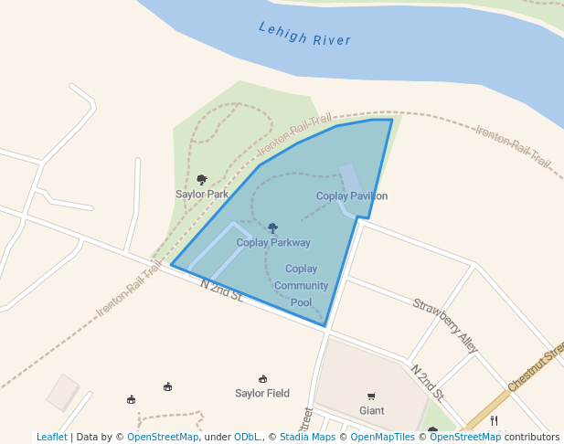 Coplay Parkway in Coplay | Map and Routes