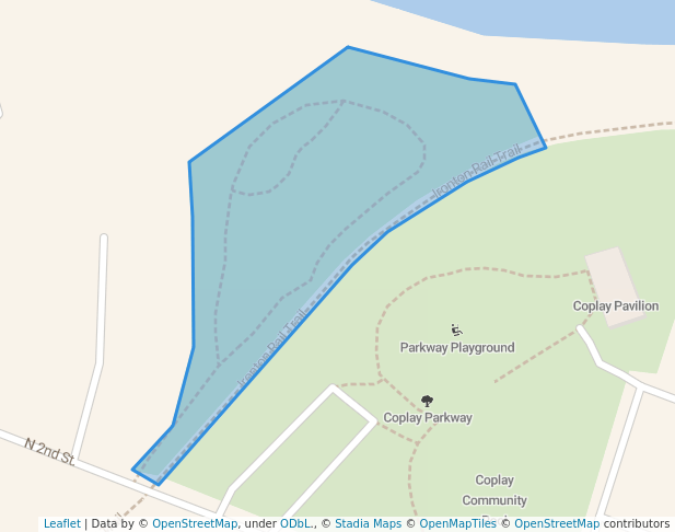 Saylor Park in Coplay | Map and Routes
