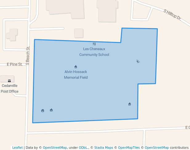 Hossack Memorial Park in Cedarville | Map and Routes