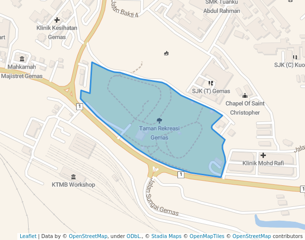 Taman Rekreasi Gemas in Gemas | Map and Routes