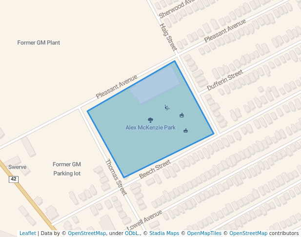 Alex McKenzie Park in St. Catharines | Map and Routes