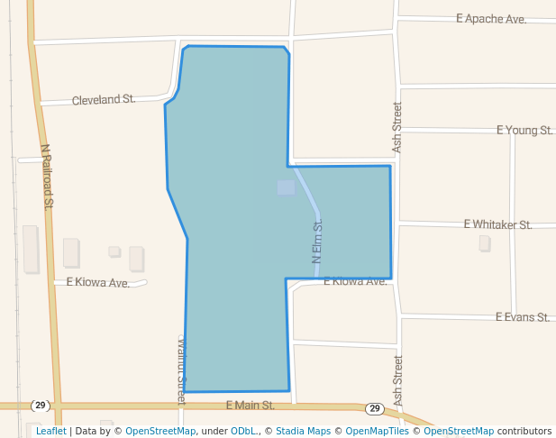 Red Bud Park in Marlow | Map and Routes