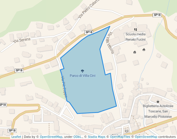 Parco di Villa Cini in San Marcello Pistoiese | Map and Routes