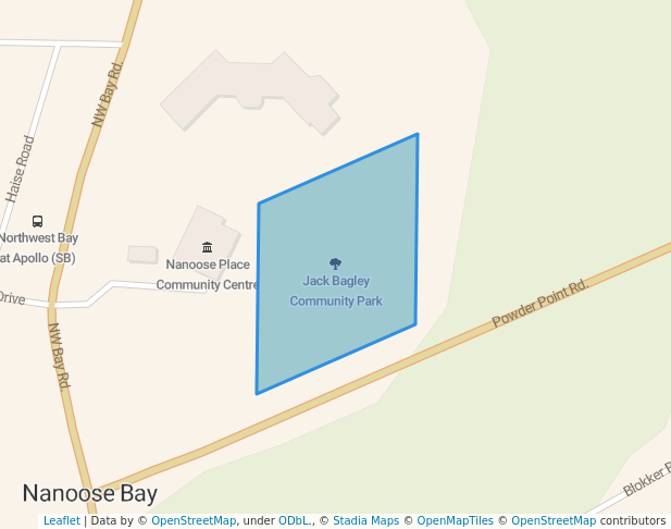 Jack Bagley Community Park in Nanoose Bay | Map and Routes
