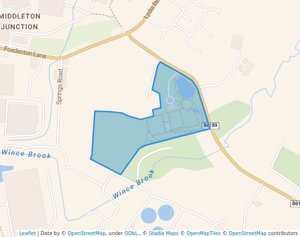 Foxdenton Park in Middleton | Map and Routes