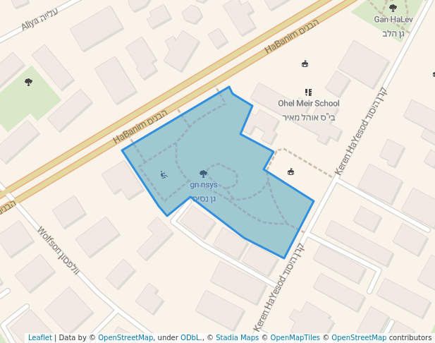 גן נסיס in Afula | Map and Routes