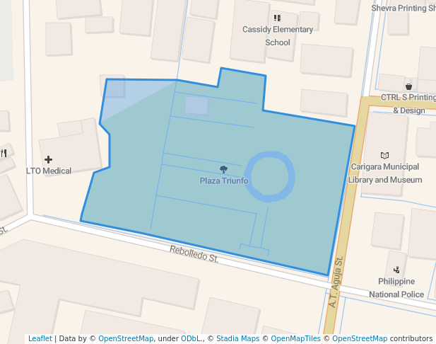 Plaza Triunfo in Carigara | Map and Routes