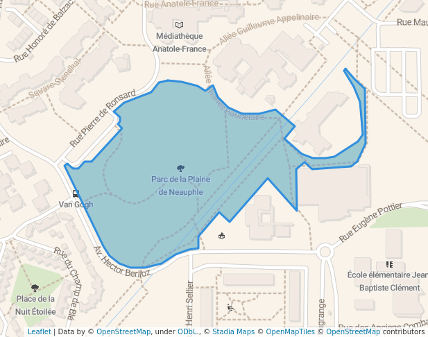 Parc de la Plaine de Neauphle in Trappes | Map and Routes
