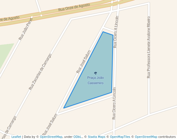 Praça João Cassemiro in Tatuí | Map and Routes