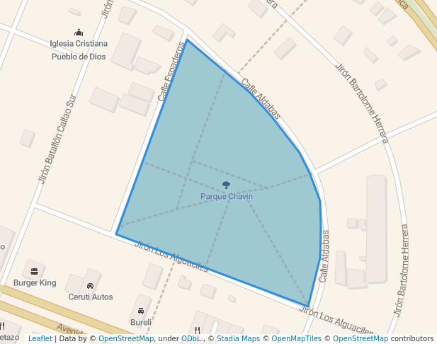 Parque Chavin in Santiago de Surco | Map and Routes