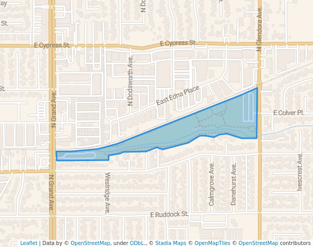 Kahler Russell Park in Covina | Map and Routes