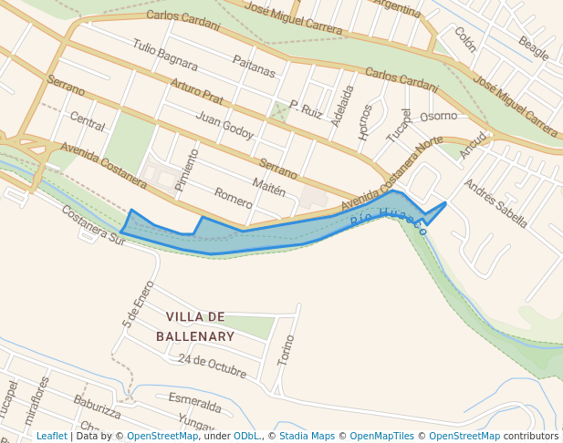 Parque Costanera Río Huasco in Vallenar | Map and Routes