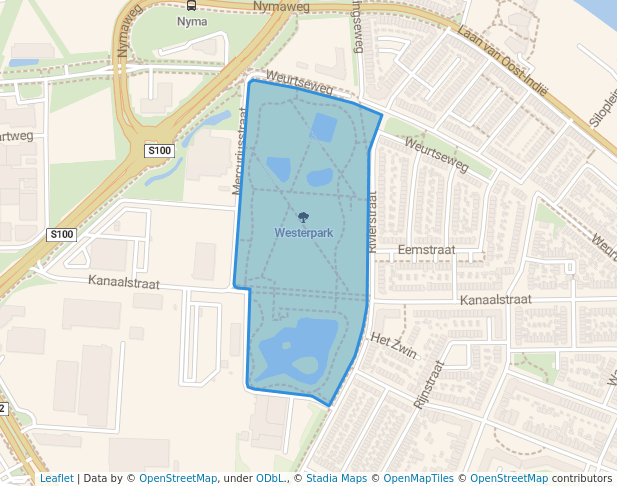 Westerpark in Nijmegen | Map and Routes