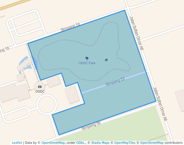 OGDC Park in Seria | Map and Routes