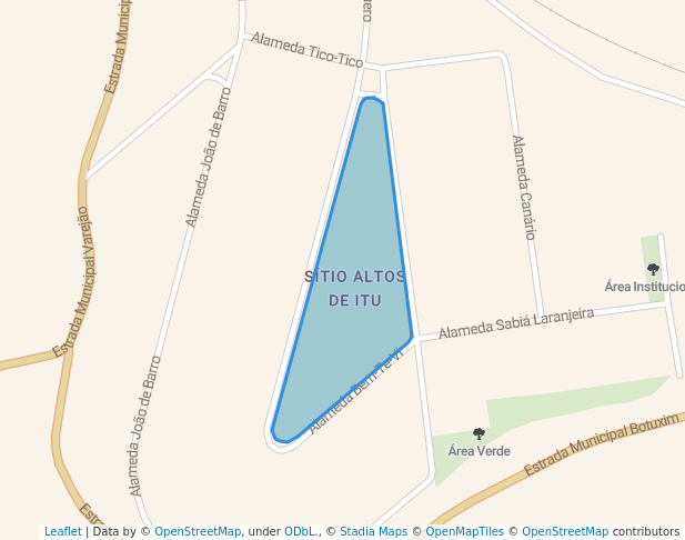 Área Verde in Itu | Map and Routes