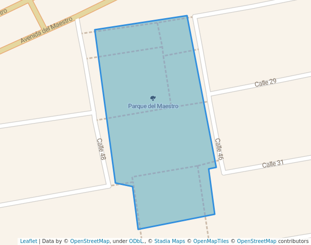 Parque del Maestro in Mérida | Map and Routes