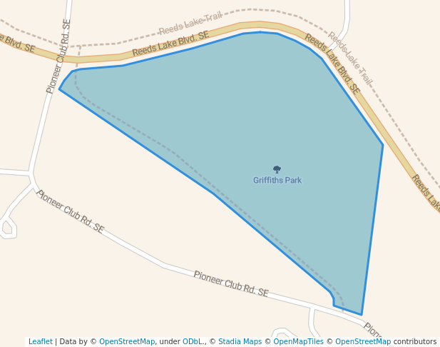 Griffiths Park in East Grand Rapids | Map and Routes