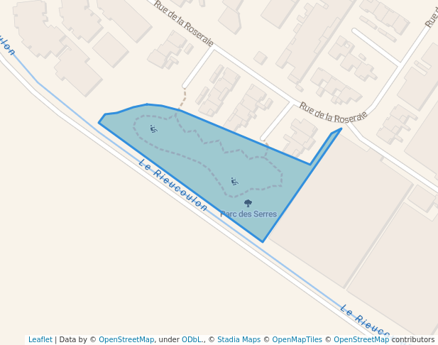 Parc des Serres in Lattes | Map and Routes