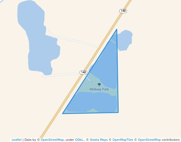 Midway Park in Kingsley | Map and Routes