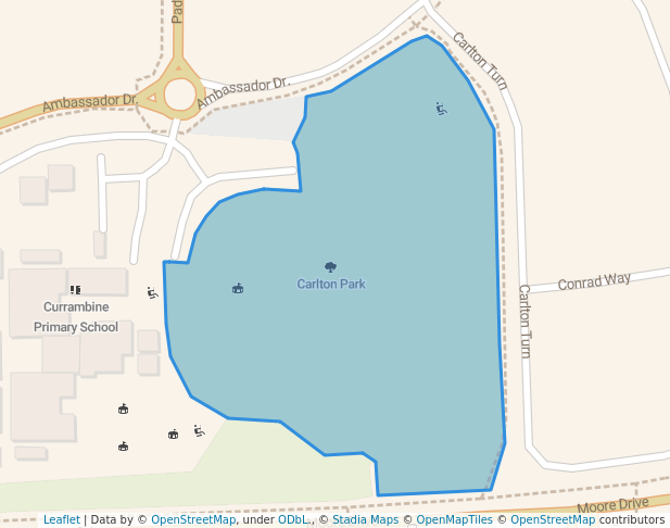 Carlton Park in Currambine | Map and Routes