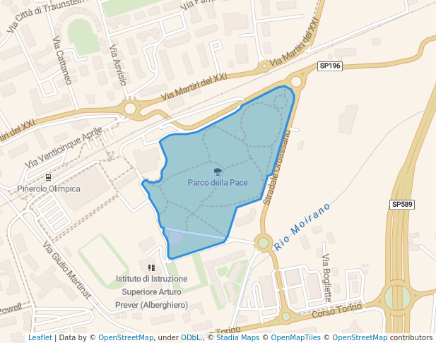 Parco della Pace in Pinerolo | Map and Routes