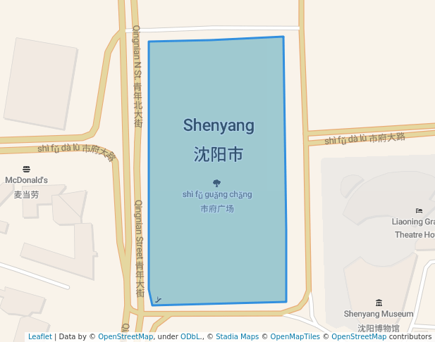 市府广场 in Shen Yang Shi | Map and Routes
