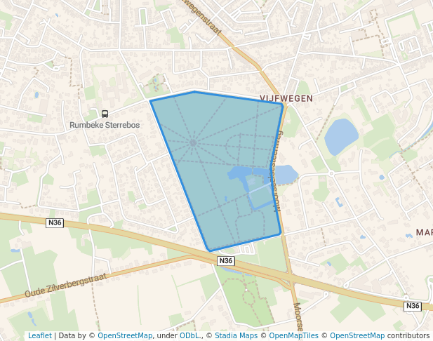 Sterrebos in Roeselare | Map and Routes