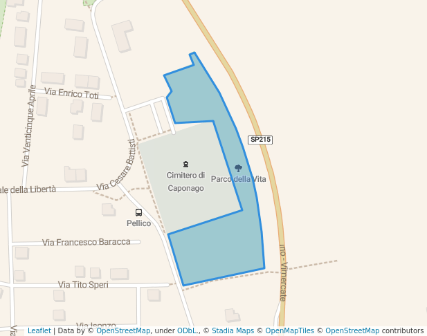 Parco della Vita in Caponago | Map and Routes