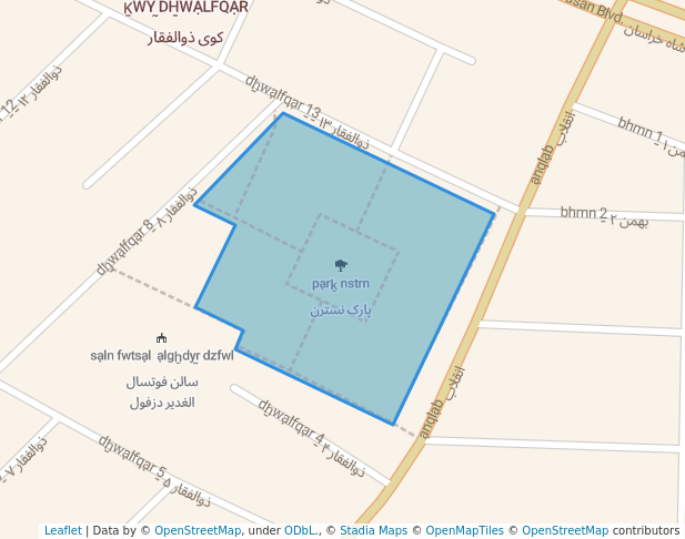 پارک نسترن in Dezful | Map and Routes