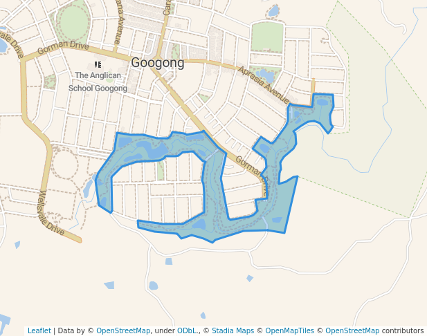 Googong Common/Bunburung Thina in Googong | Map and Routes