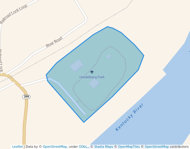 Heidelberg Park in Beattyville | Map and Routes