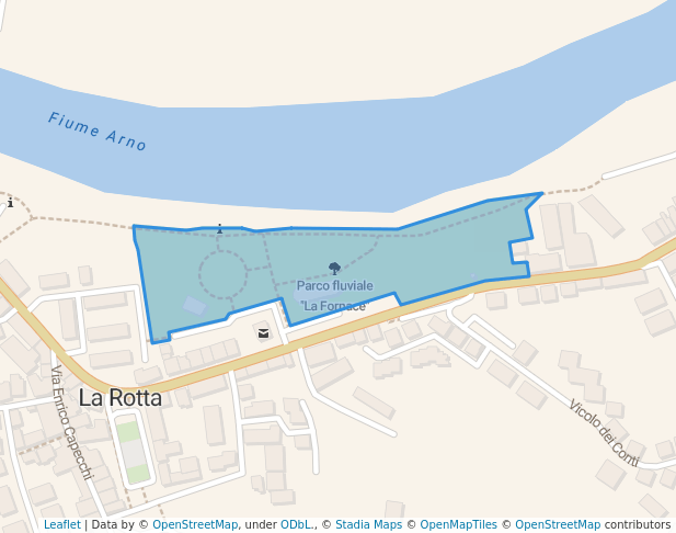 Parco fluviale "La Fornace" in La Rotta | Map and Routes