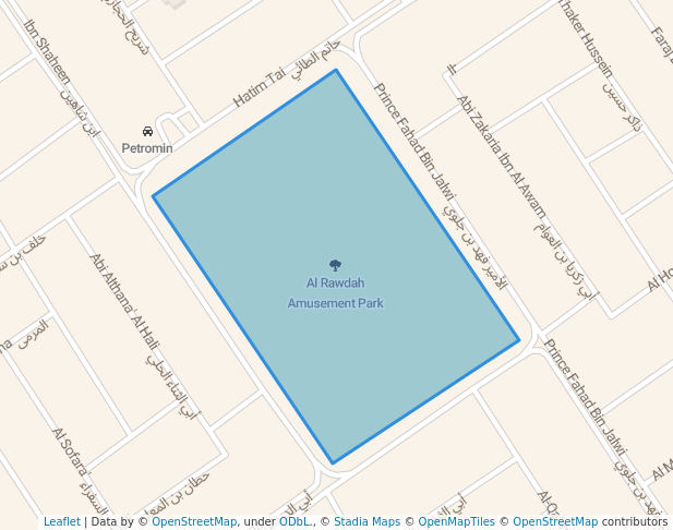 Al Rawdah Amusement Park in Riyadh | Map and Routes