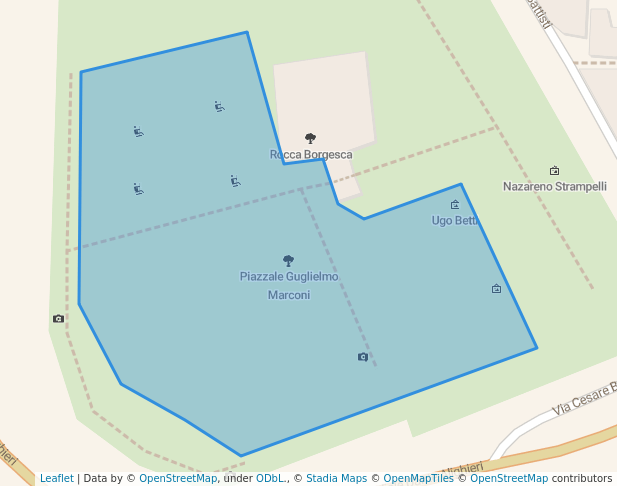 Piazzale Guglielmo Marconi in Camerino | Map and Routes